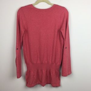 Lole | Sweaters | Lol Peplum Drop Waist Roll Tab Sweater | Poshmark